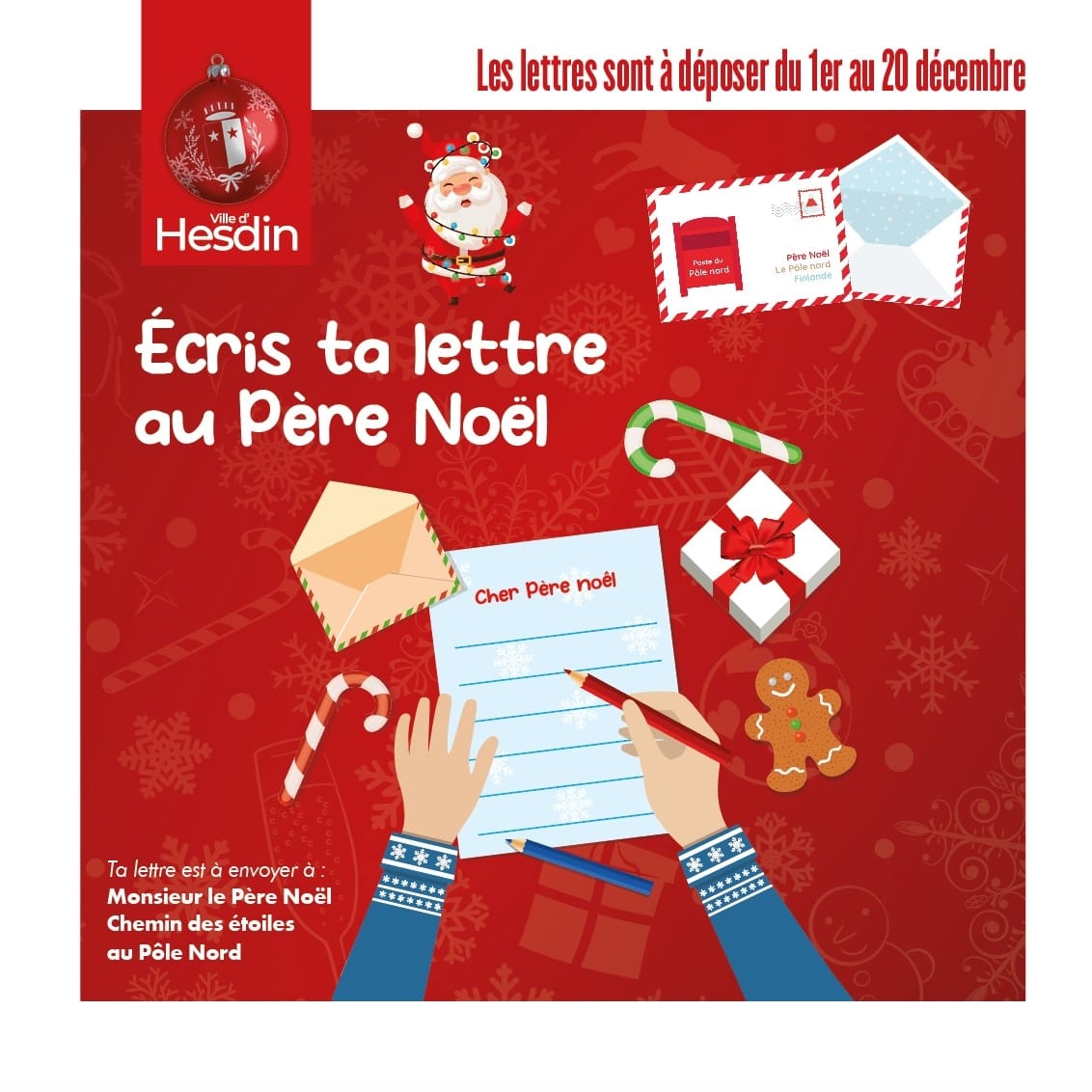 Écris ta lettre au Père Noël ! (Rappel) Le Père Noël a deposé une boîte ...